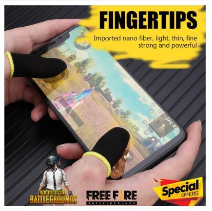 Finger Sleeve Gloves for mobile games pubg / Free Fire Cod fornite Anti ...
