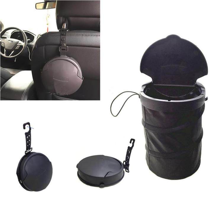 【Miga Plaza】Car Portable Trash Bin Can Folding Garbage Dustbin Holder ...