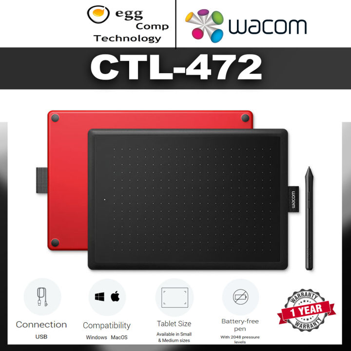Wacom CTL-472 Small Creative Pen Drawing Tablet (Black) | Daraz.lk