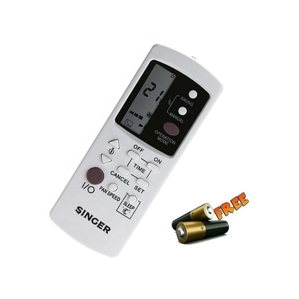 Singer AC Remote Controller & Free batteries | Daraz.lk