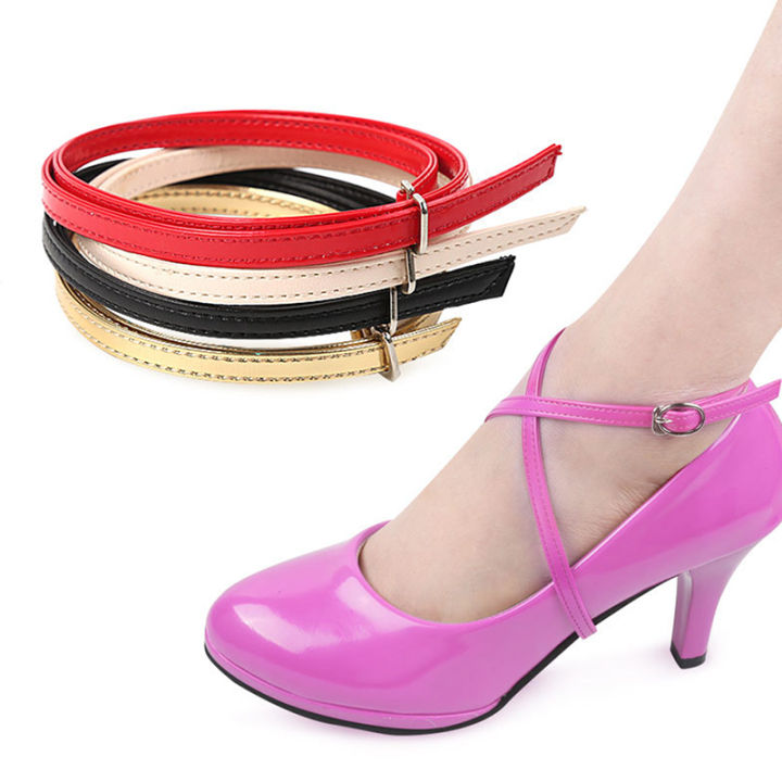 1Pair Womens Detachable Shoe Straps High Heels Anti Slip Shoe Strings ...