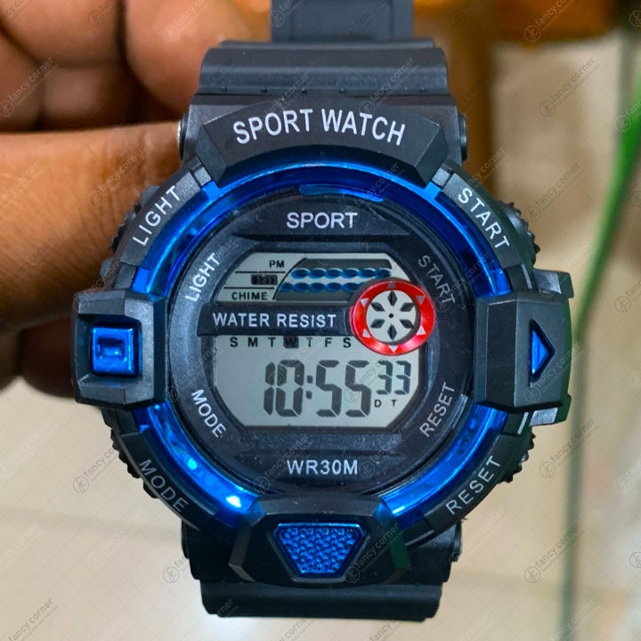 Boys Sport Digital Watch Blue Gold Black Silver Red White Color Watches ...