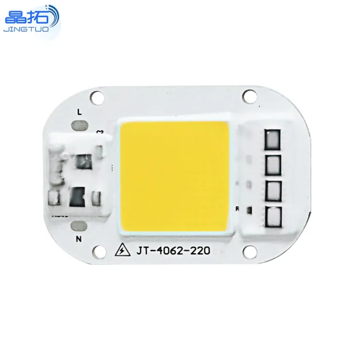 AC 220V 20W/30W/50W Free Driver High Pressure LED Chip COB Light Source ...