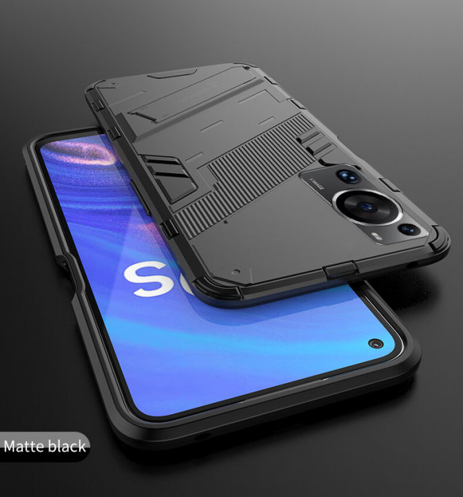New Phone Case For Huawei P60 Cover Hockproof Hybrid Hard Stand ...