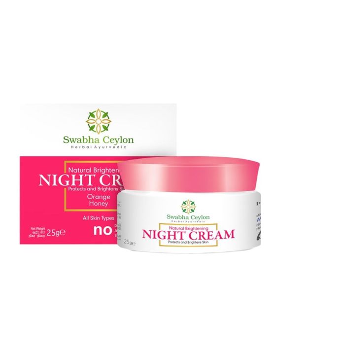 Swaba Ceylon Natural Brightening Night Cream 25g | Daraz.lk