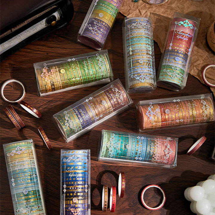RHS Online 20 Rolls/Set Bronzing Washi Tape Aerobic Lifestyle Series ...