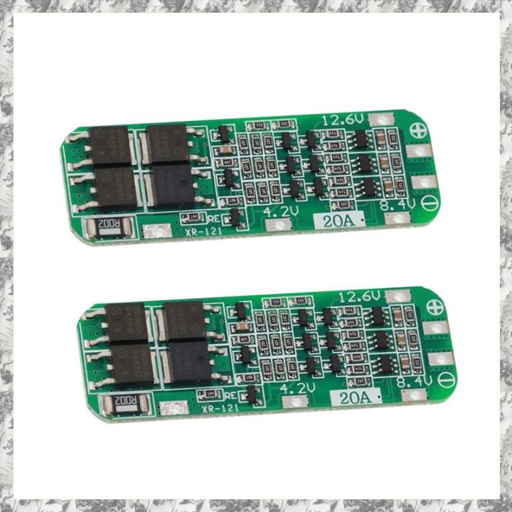 2PCS 3S 20A Lithium Battery 18650 Charger PCB Protection Board 18650 Li-Ion Battery Charging ...
