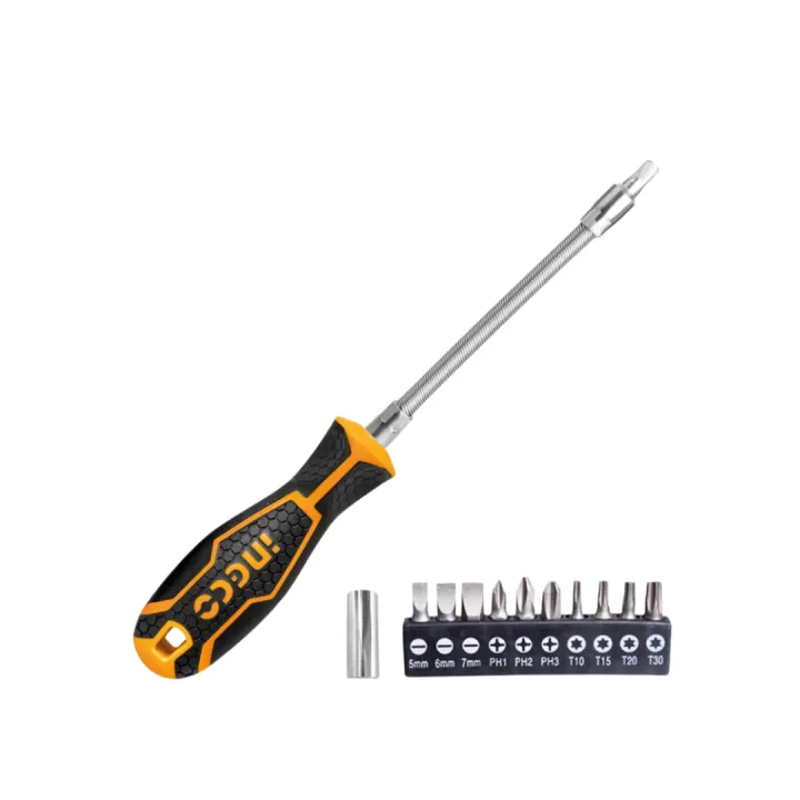 12 Pcs flexible shaft screwdriver set INGCO-AKSDFL1208 | Daraz.lk
