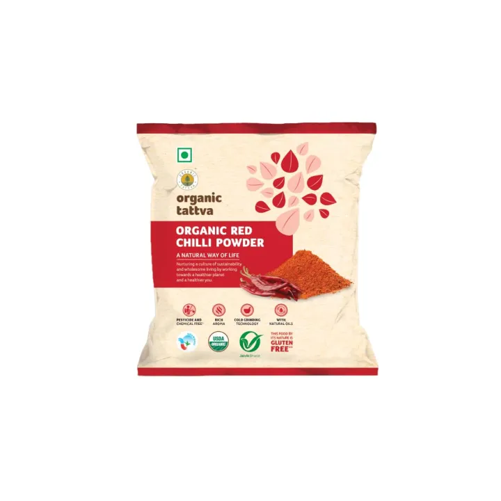 Organic Tattva, Organic Dried Red Chilli Powder, 100 Gram | Quality ...