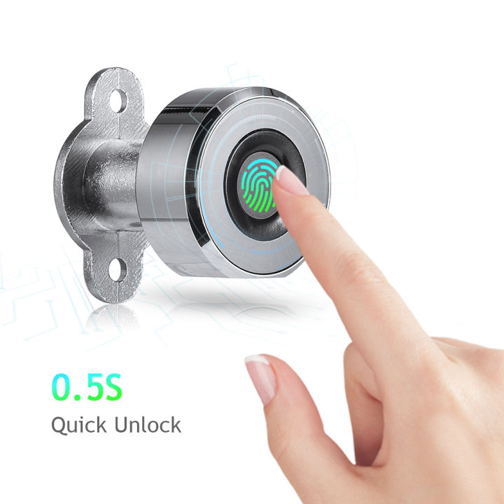 Triple Drawer Fingerprint Lock 1 Lock 3 Drawers 20 Sets of Fingerprints ...