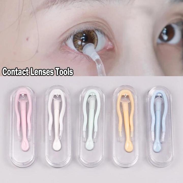 1 Set Portable Contact Lens Inserter Wearing Tool Special Contact ...