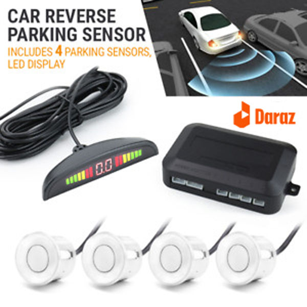 Car Reverse Parking Sensor Assistant - White | Daraz.lk