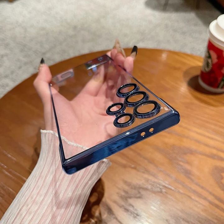 HOCE Ultra Thin Frameless Phone Cases For Samsung Galaxy S25 S24 S23 S22 Ultra Plus Case With ...