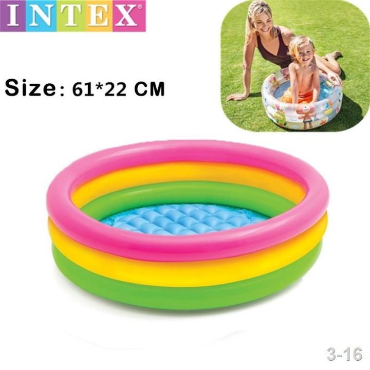 【Tento】INTEX - Sunset Glow Baby Pool For Kids Inflatable Kids Bath Tub ...