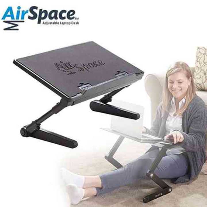 Multi Functional Adjustable Laptop Table with Mouse Pad & Cooler | Daraz.lk