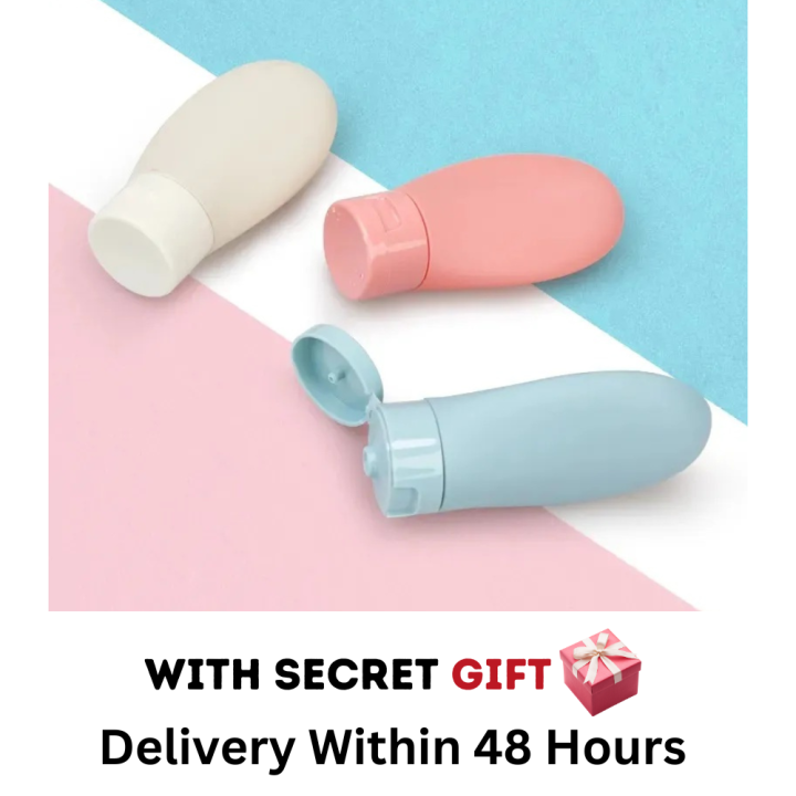 3 Pieces/Set Travel Refillable Bottle Kit Portable Essence Shampoo Body ...