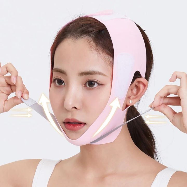 【HOT】 Anti Wrinkle Face Bandage Breathable V Face Cheek Lift Up Band ...