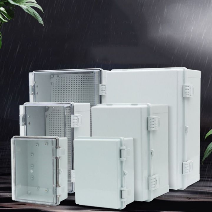 Durable IP66 Waterproof Junction Box Gray/Transparent Cover Wall ...