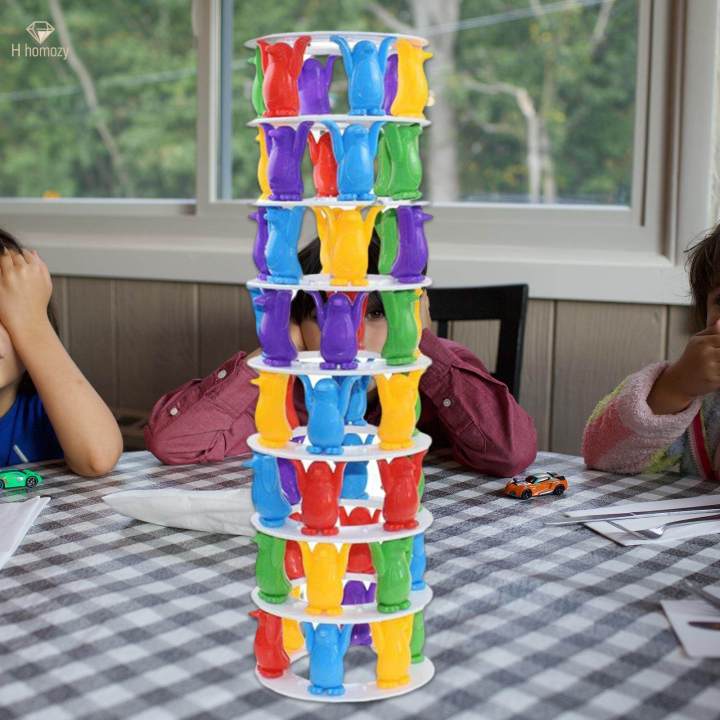 Stacking Game,Fine Motor Skill Building Blocks with Dice,Toppling ...