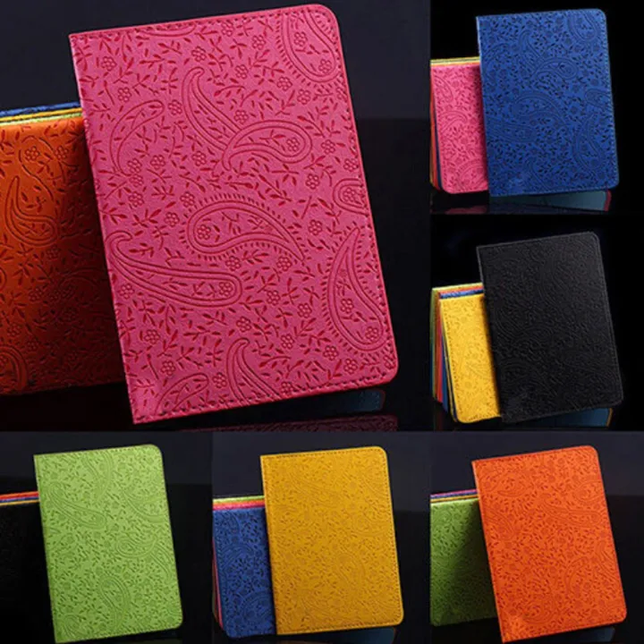 Lavender Travel Passport Holder Cover Faux Leather ID Card | Daraz.lk
