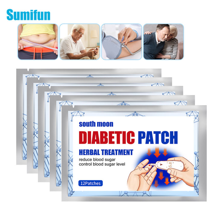 12/36/60Pcs Diabetic Patches Stabilizes Glucose Lower Blood Sugar ...