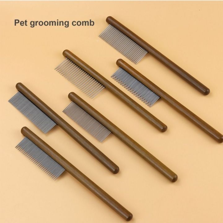 Pet Comb With Rounded Ends Stainless Steel Teeth For Long And Short ...