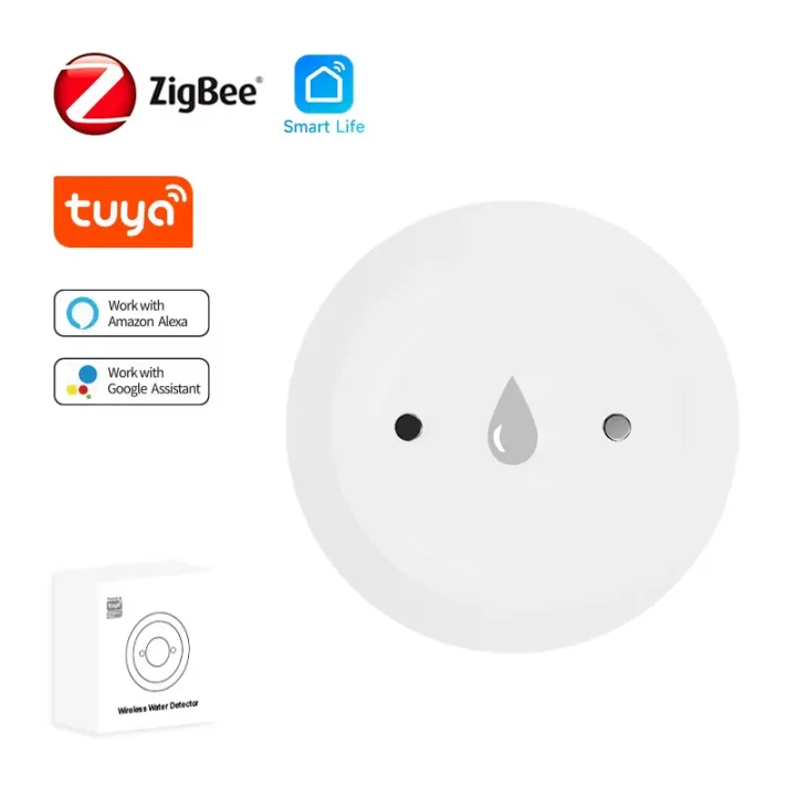 Tuya ZigBee Water Leak Sensor Flood with Smart Life Control Alexa ...