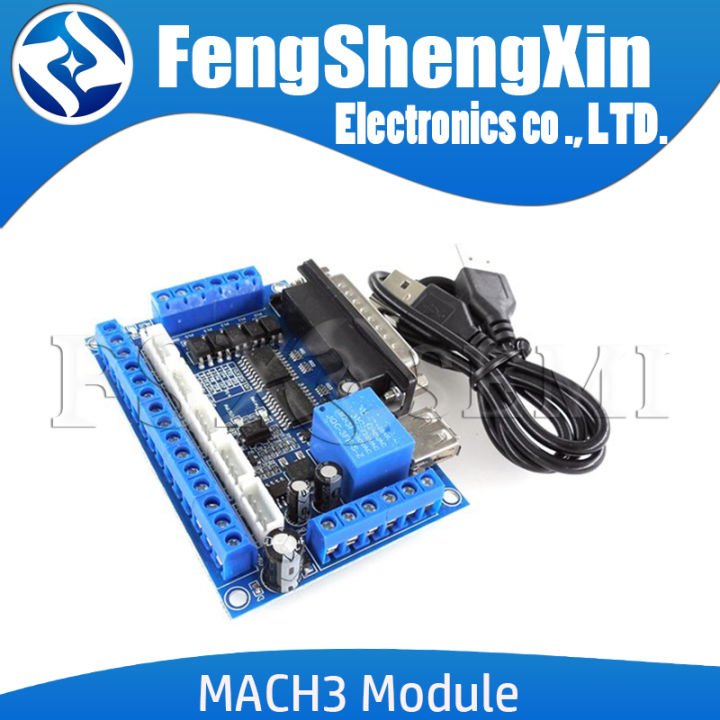 Mach3 5 Axis Cnc Breakout Board Stepper Motor Driver Module Optocoupler ...