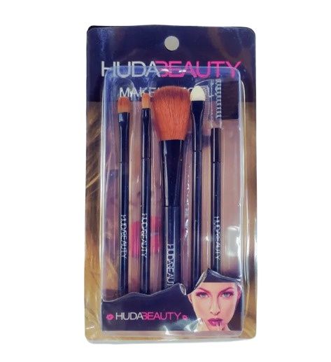 Huda Beauty Face & Eyes Makeup 5 Brushes - First Copy - First Copy ...