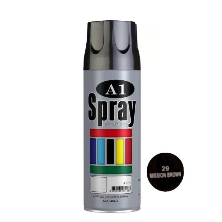 A1 SPRAY PAINT 400ML, BROWN, ANTI-RUST BROWN | Daraz.lk