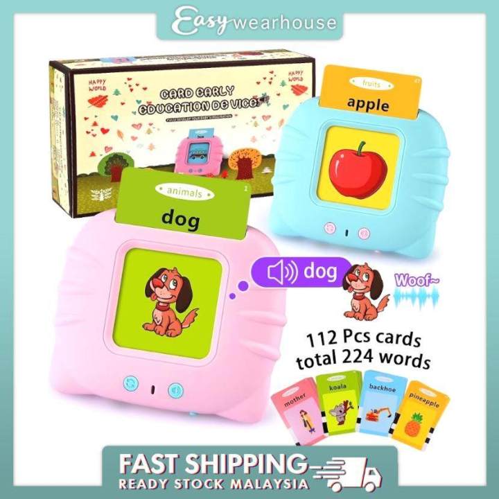 EASY WEARHOUSE Early Learning Device Flash Cards Reader Machine Flash ...