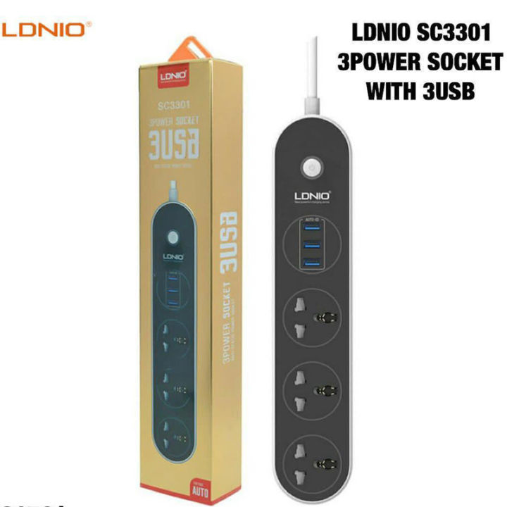 3Power Socket With 3USB (SC3301) | Daraz.lk