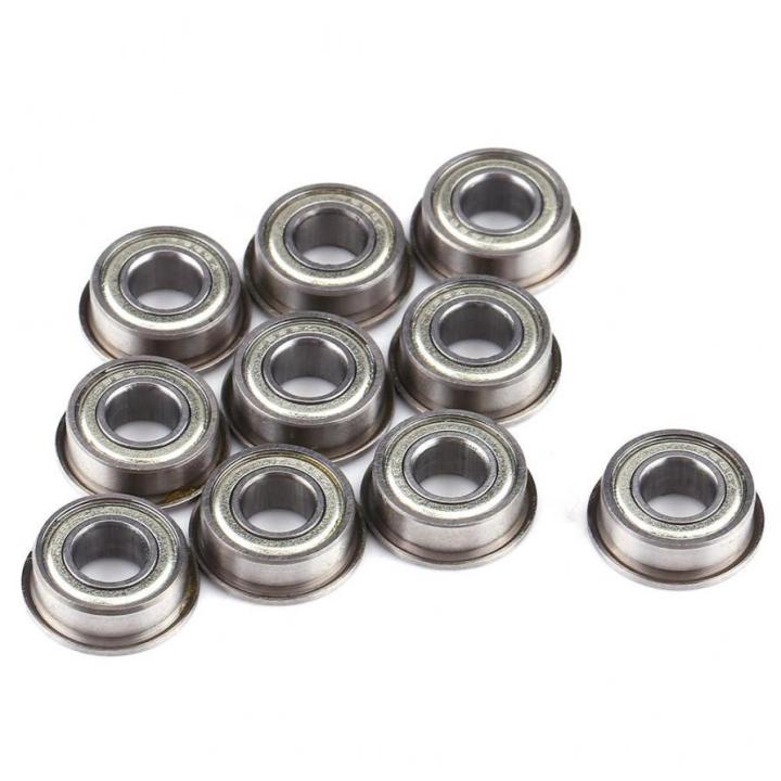 [P k of 10] F686zz 6x13x5 mm Miniature Metal Flanged Ball Bea gs 6*13*5 ...
