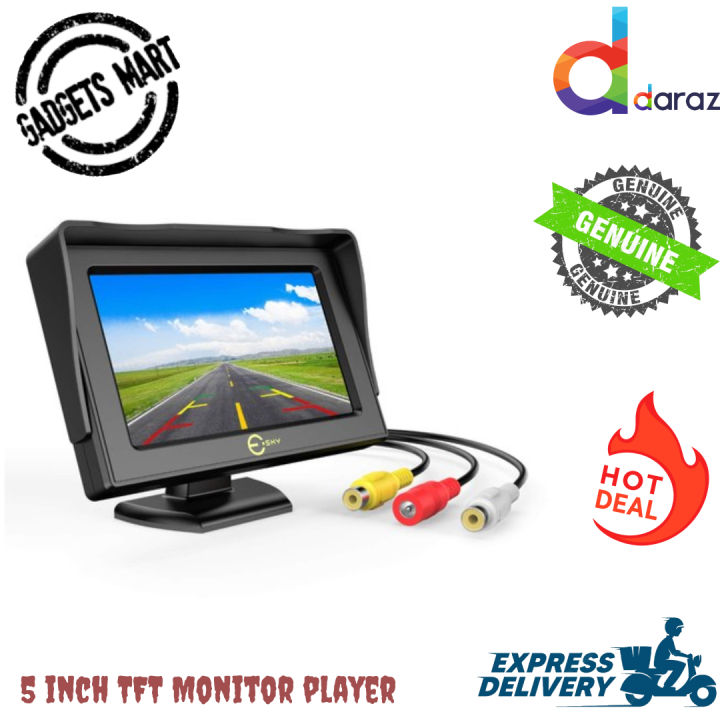 5 Inch 800X480 TFT LCD HD Screen Monitor with Dual Mounting Bracket for ...