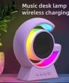 G Shape Mini Wirless Speaker RGB light mini Bluetooth 5.0 LED compact ...