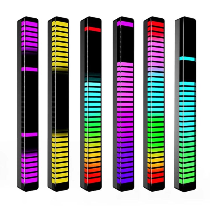 16/32/40led Rgb Sound Controlled Music Levels App Control Rechargeable ...