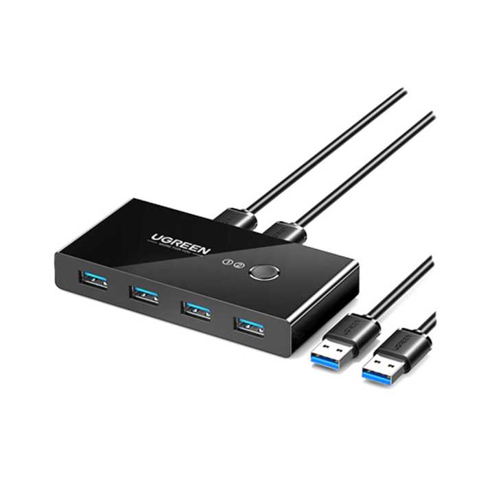 UGREEN USB 3.0 Sharing Switch Selector 4 Port 2 Computers Peripheral ...