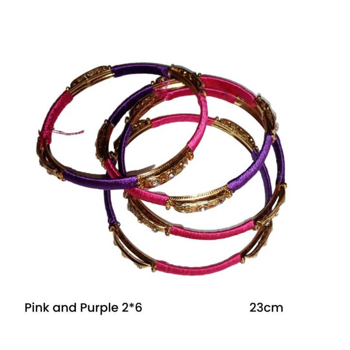 Pink and Purple Bangles 2*6 | Daraz.lk