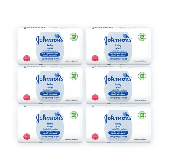 Johnsons Baby Soap Mild & Gentle Cleanse 125g x 6 | Daraz.lk