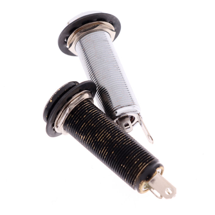 Electric Guitar Bass Input/Output Mono Active Barrel Long Threaded Jack ...