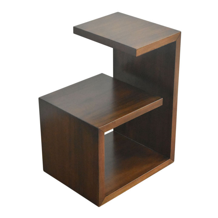 Don Carolis Occasional Stool ''G''- Mahogany Wood - Mara Colour 18"x14 ...