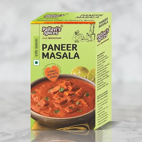 Pallavi's Spices Paneer Masala | Paneer Butter Masala | 50g (Pack of 4 ...