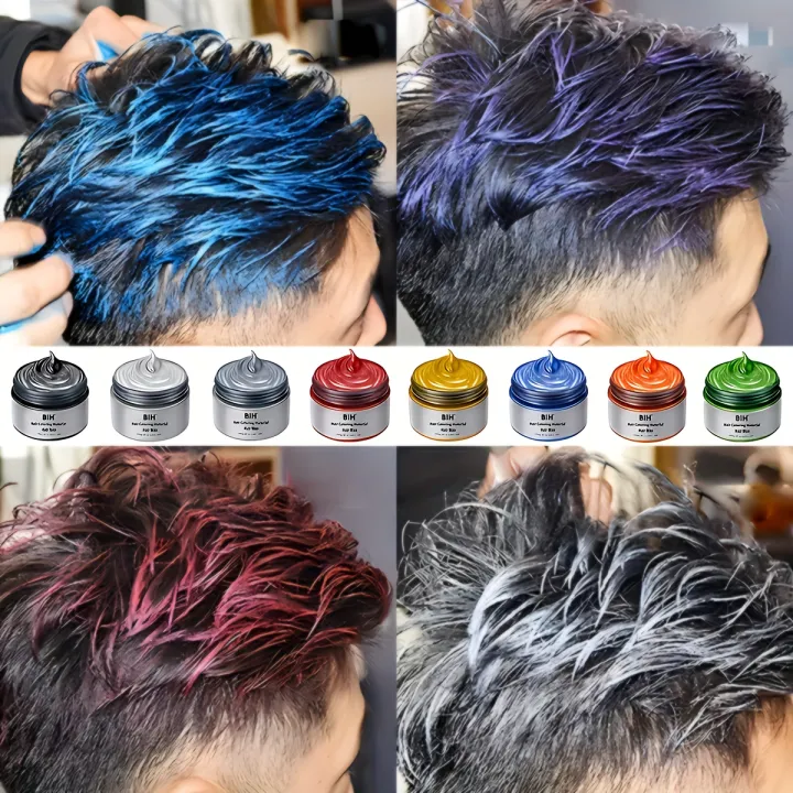 Hair Color Wax Temporary Styling Hair Wax, Natural Stereotypes Not ...