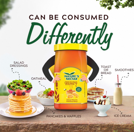 Nature's Nectar Natural Honey, 1kg | 100% Pure NMR d Honey | Daraz.lk