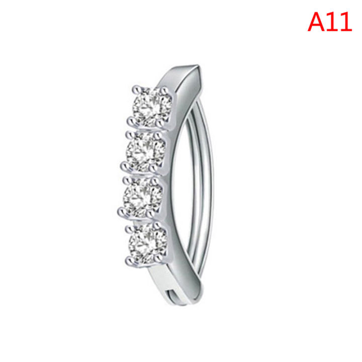 1Pcs Crystal Navel Piercing For Women Girl Reverse Curved Belly Button ...