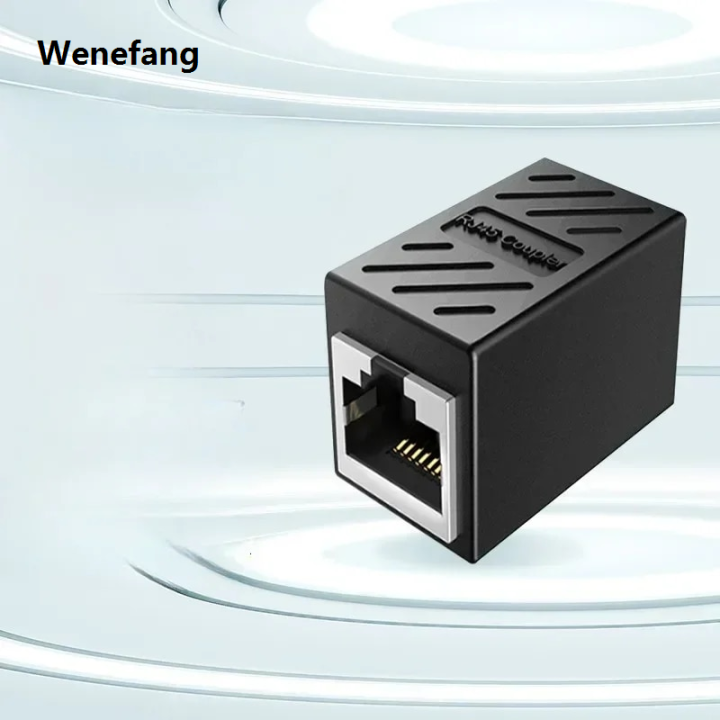 Wenefang Luxury RJ45 Network Female Adapter Black Female To Female ...