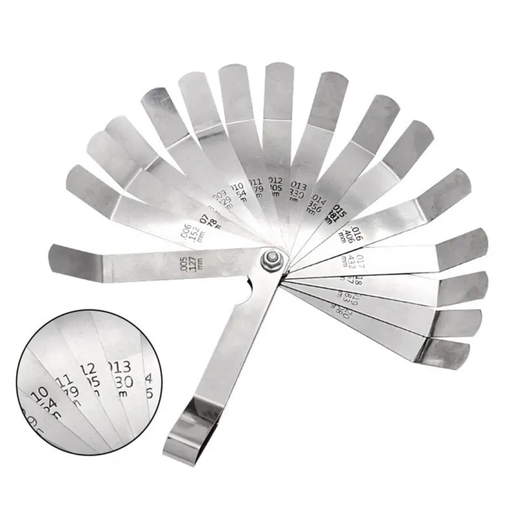 Stainless Steel Feeler Gauge Easy-to-Read Gap Filler Thickness Gauge ...