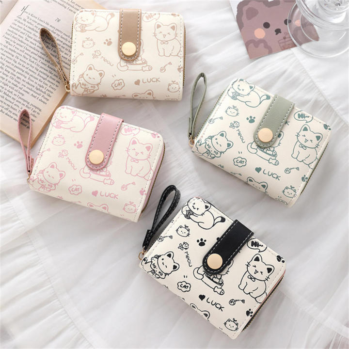 Women'S Wallet Storage Zipper Girls Purse Printed Card Holder for ...