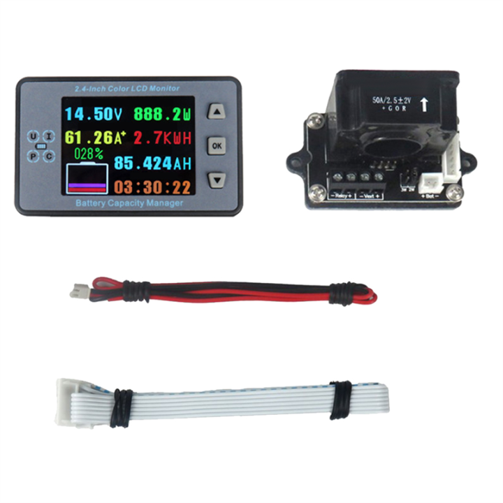 VAH9810F 2.4 Inch Voltage Meter+Voltage Collector Coulometer Capacity ...