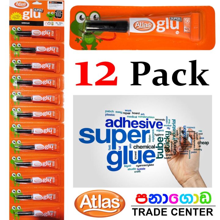 Atlas Super Glue 3g 12 pcs set pack | Daraz.lk